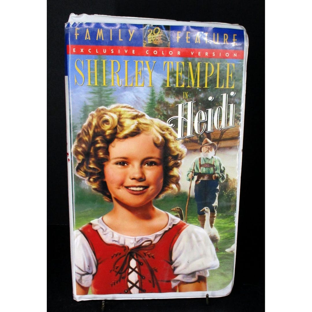 Shirley Temple Heidi (VHS, 1994, Clam-shell, Colorized, Family Feature ...