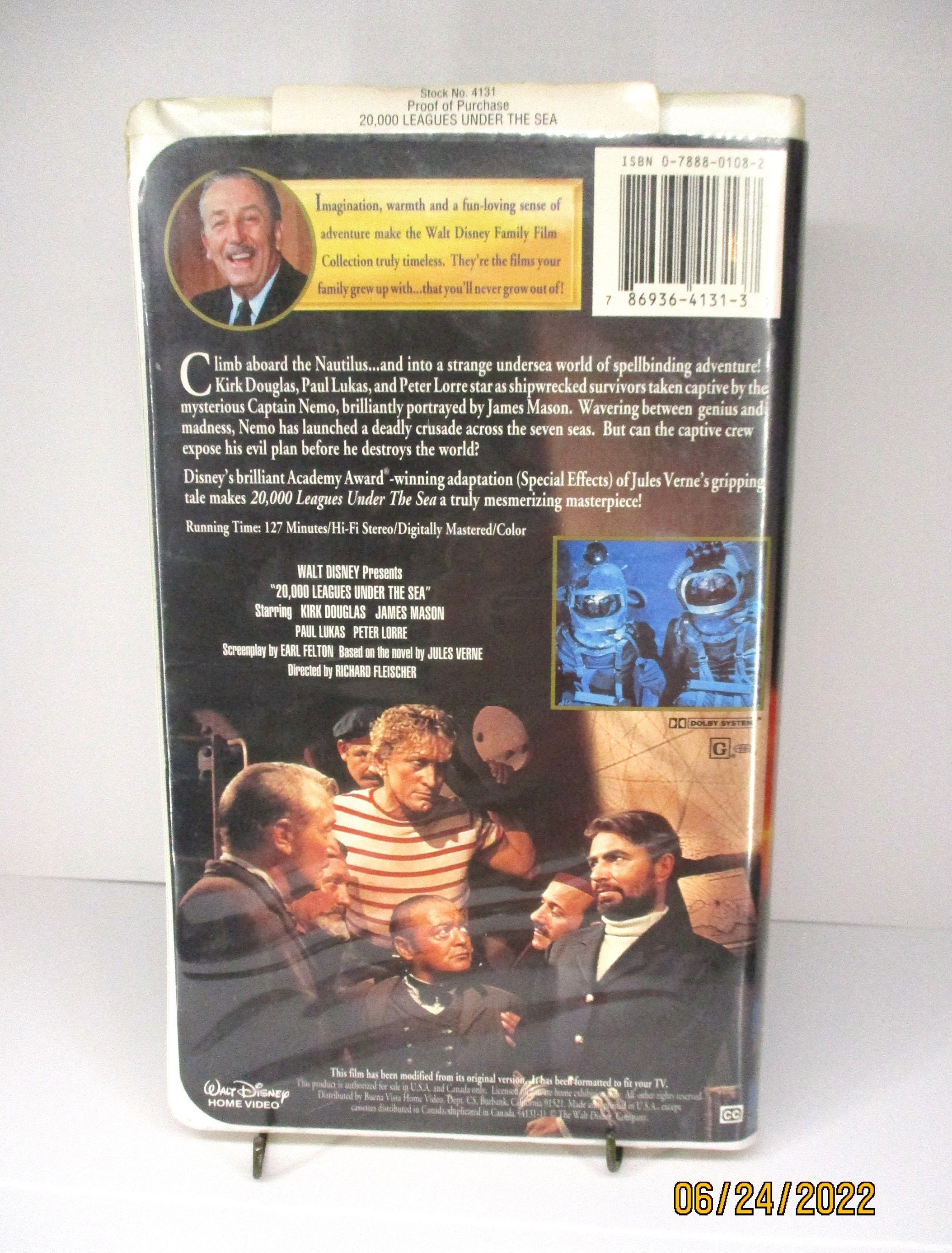 Walt Disney Family Film Collection 20,000 Leagues Under the Sea VHS Clam-shell - Etsy