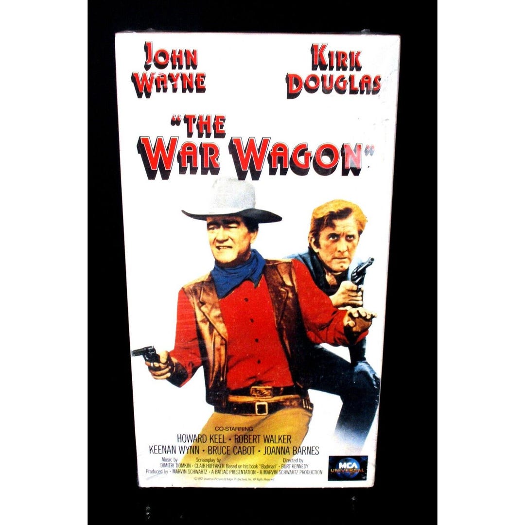 War Wagon (VHS, 1991) John Wayne, Kirk Douglas - Etsy