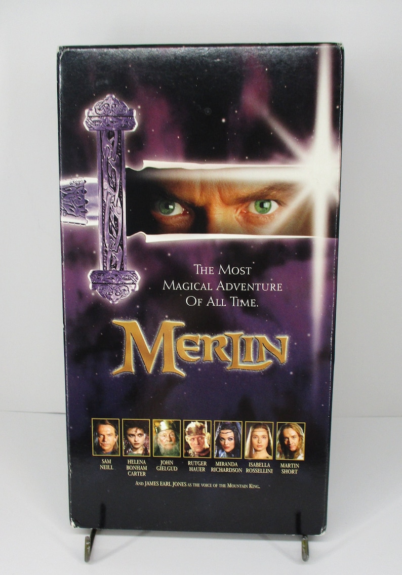 Merlin VHS 1998 Hallmark Helena Bonham Carter Martin - Etsy