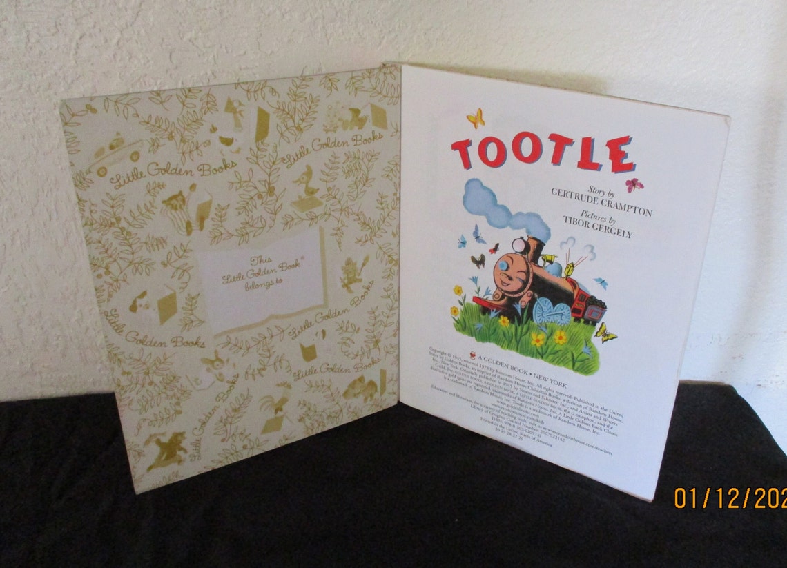 Little Golden Book Classic Tootle by Gertrude Crampton HB - Etsy