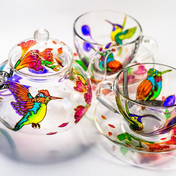 Hand Painted Tea Cup - Etsy