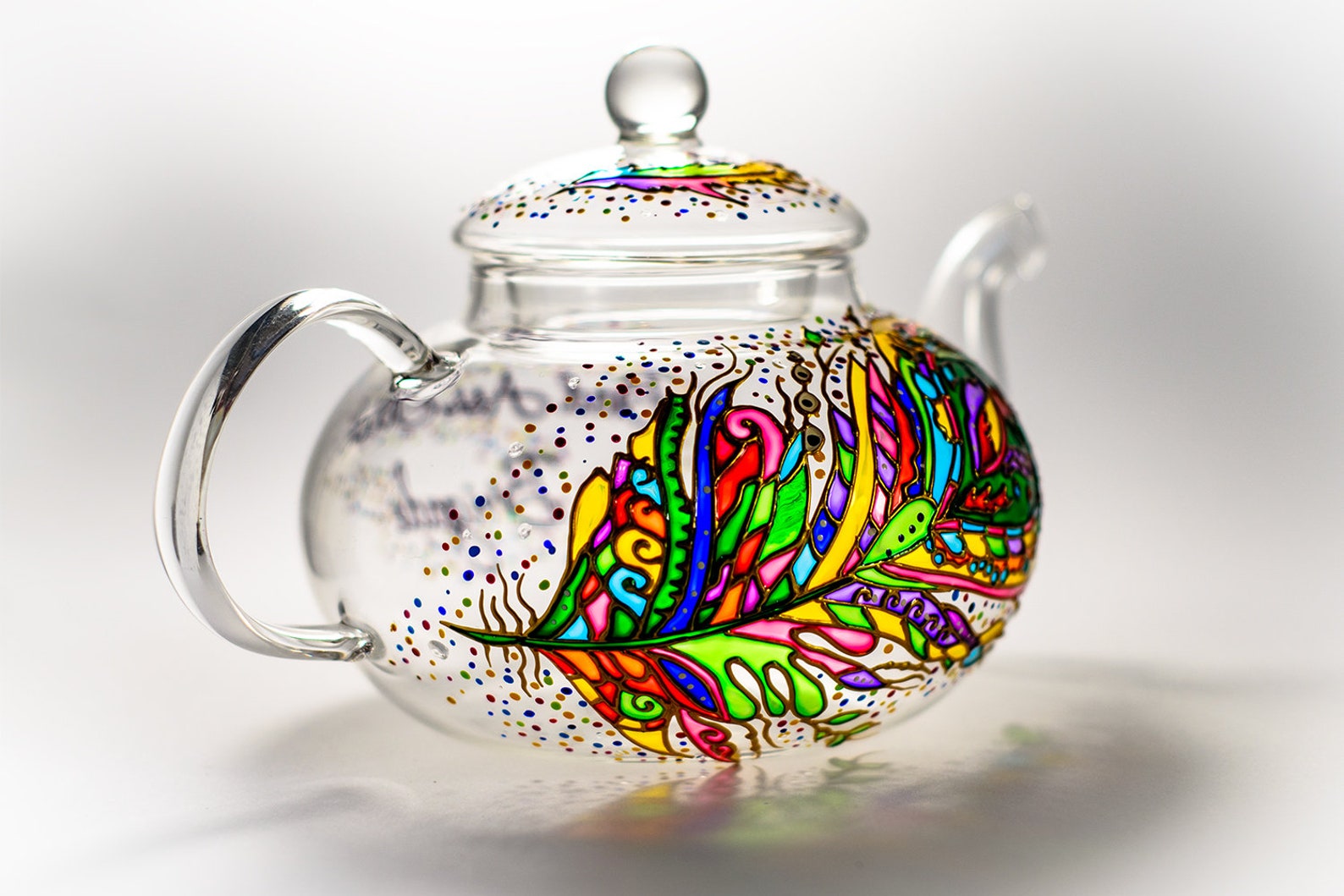 Tea Set Personalized Hostess Gift Teapot With Cups and Saucers Mom ...