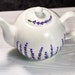 Ceramic Teapot Hand Painted Lavender Flowers Design - Etsy