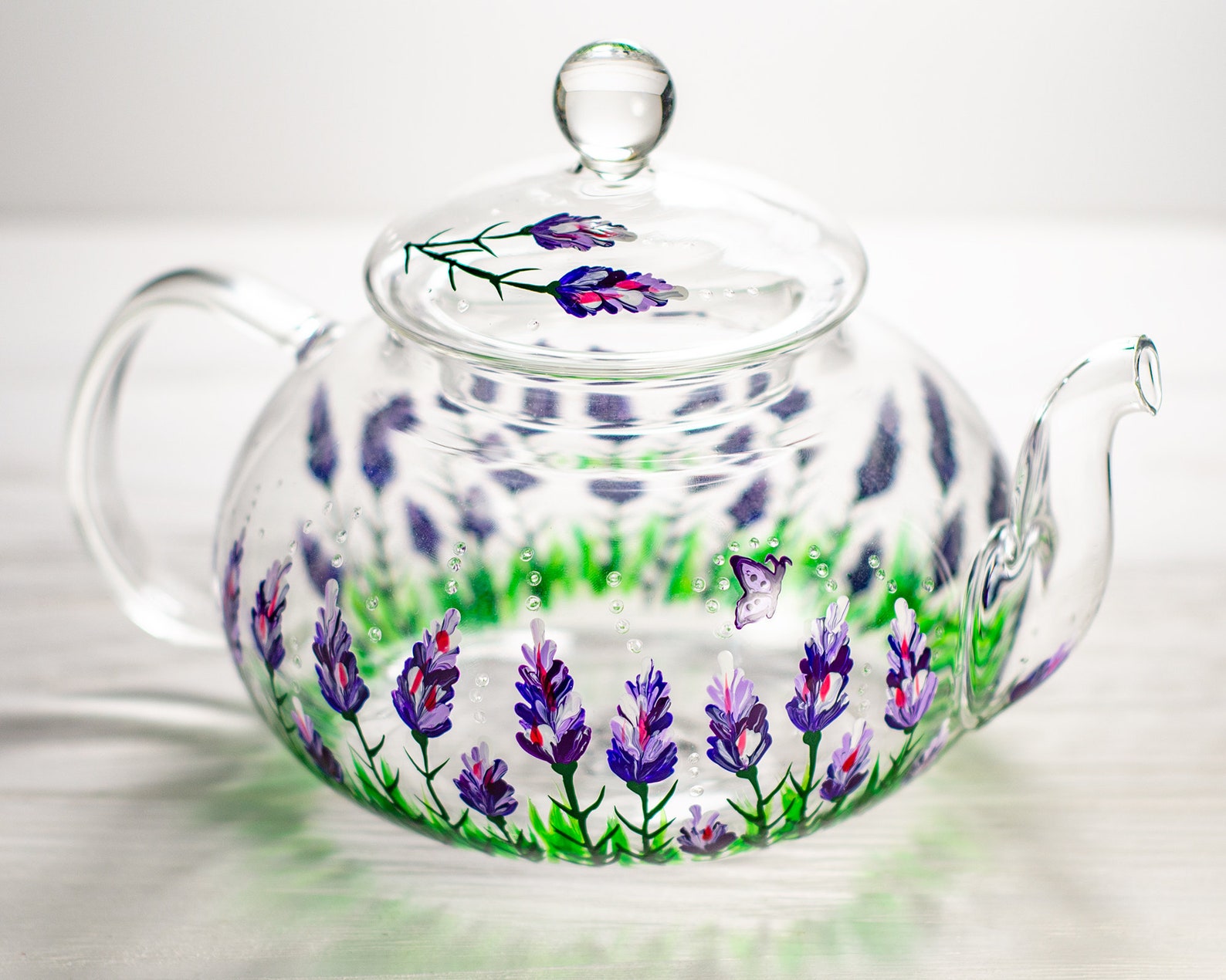 Purple Flowers Teapot Personalized Wedding Gift for Mom From - Etsy