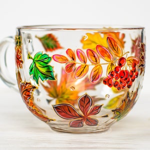 Fall Leaves Mug, Personalized Fall Coffee Mug, Autumn Gift for Fall ...