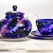 Celestial Tea Set Teapot With Cup and Saucer, Personalized Astrology ...