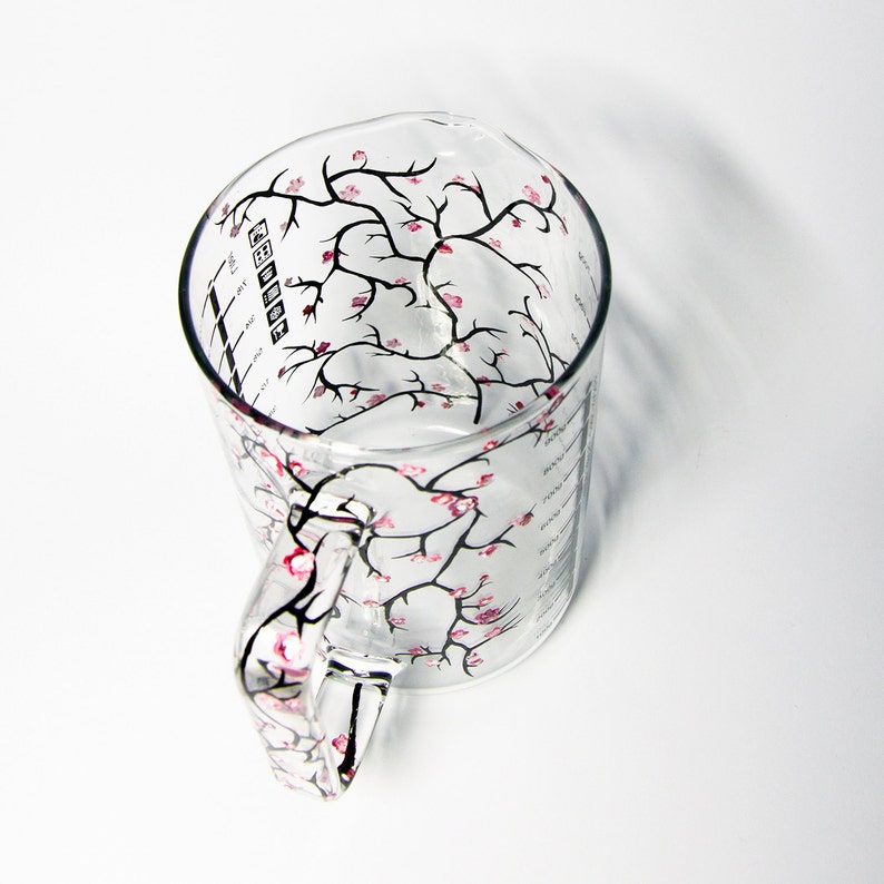 Glass Measuring Cup Hostess Gift Cooking Utensils Pink | Etsy