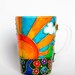 Sun Mug Coffee Mug Sunrise Sun Art Hand Painted Tea Mug - Etsy