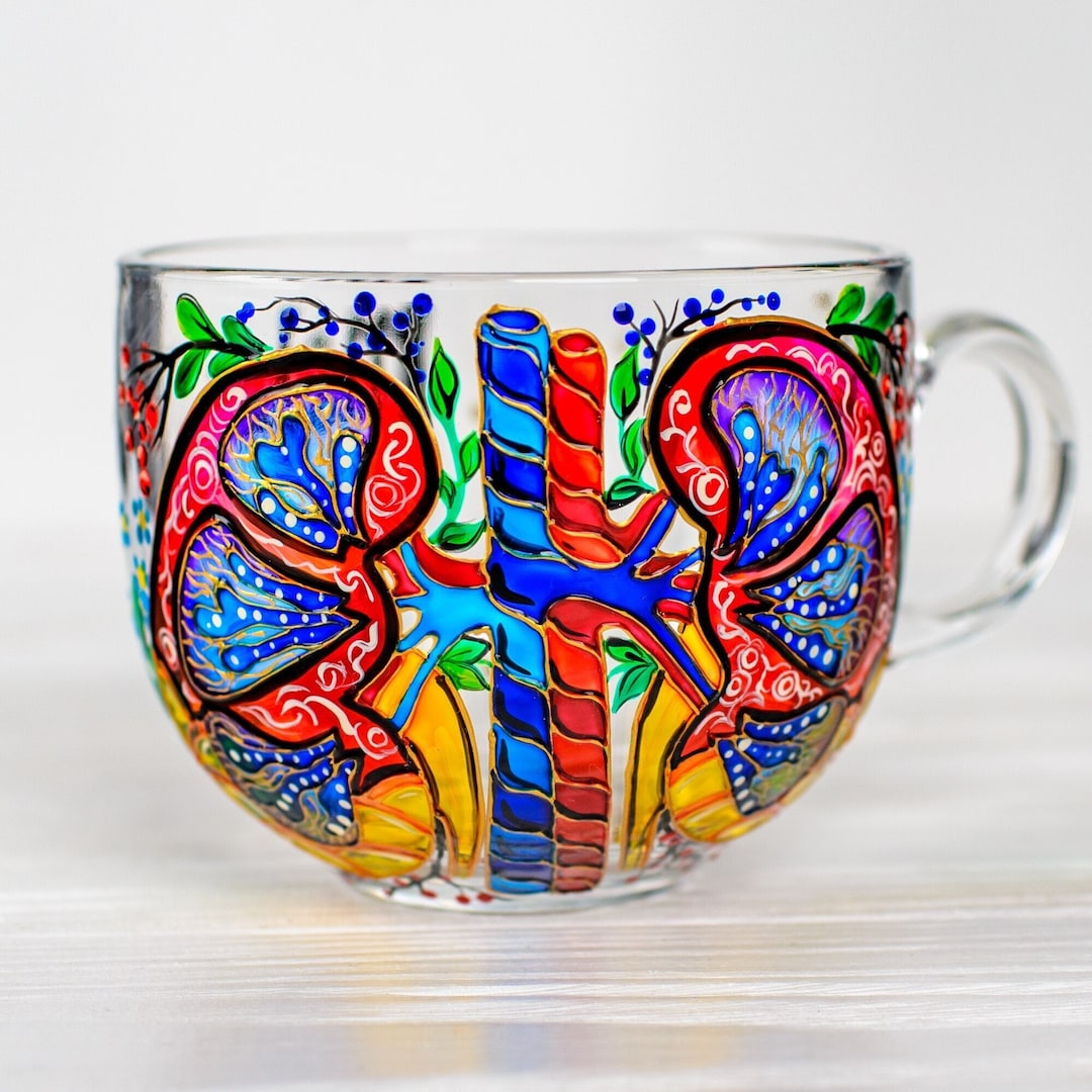 Personalized Nephrologist Mug: Colorful Kidney Design, Doctor Gift ...