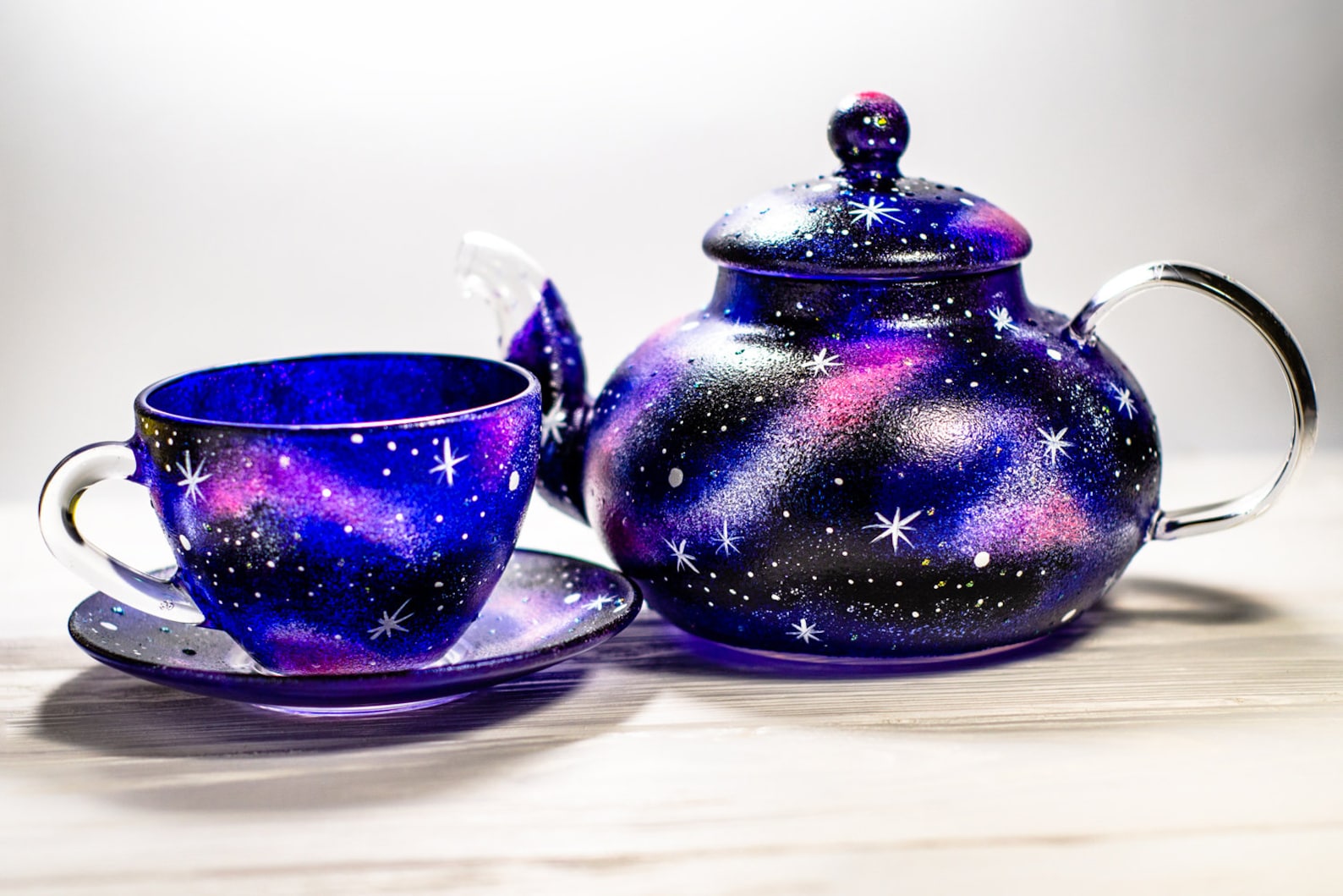 Celestial Tea Set Teapot With Cup and Saucer Personalized Mom | Etsy