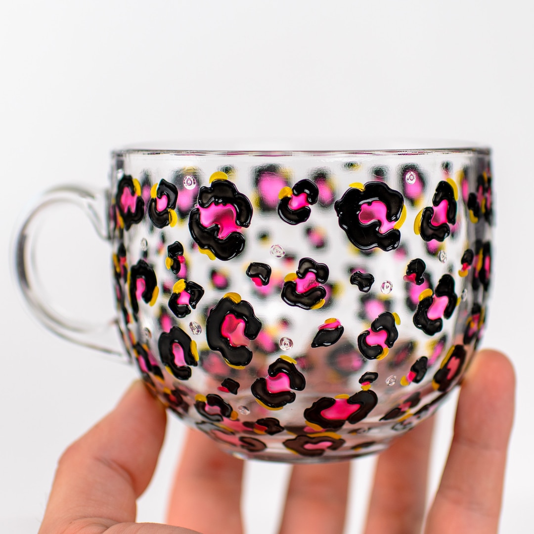 Personalized Cheetah Leopard Coffee Mug, Leopard Print Mug, Best Friend ...