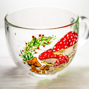 Toadstool Coffee Mug Handmade Mushroom Mug, Personalized Woodland Mug ...