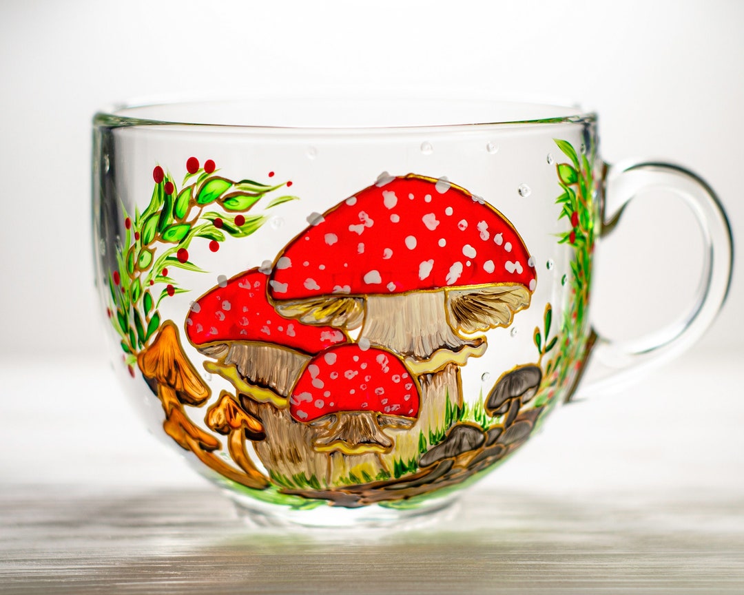 Mushroom Mug Personalized Coffee Mug, Woodland Mug, Toadstool Cup ...