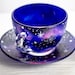 Galaxy Tea Cup and Saucer Set, Astrology Celestial Gift Starry Night ...