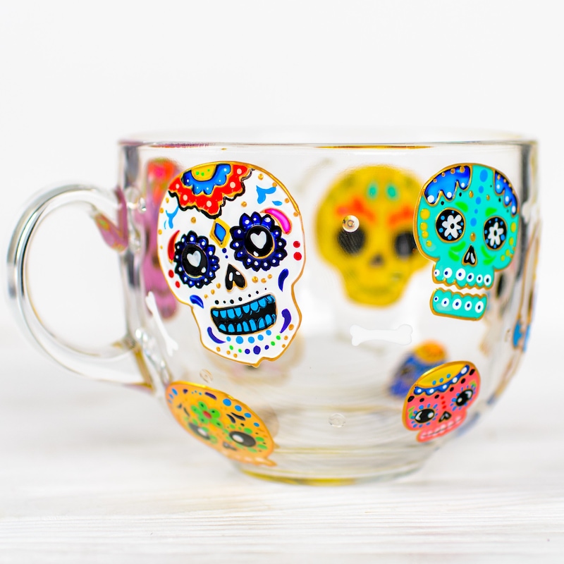 Day of the Dead Mug - Etsy