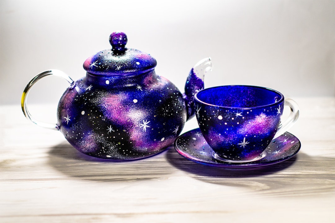 Celestial Tea Set Teapot With Cup and Saucer, Personalized Astrology ...