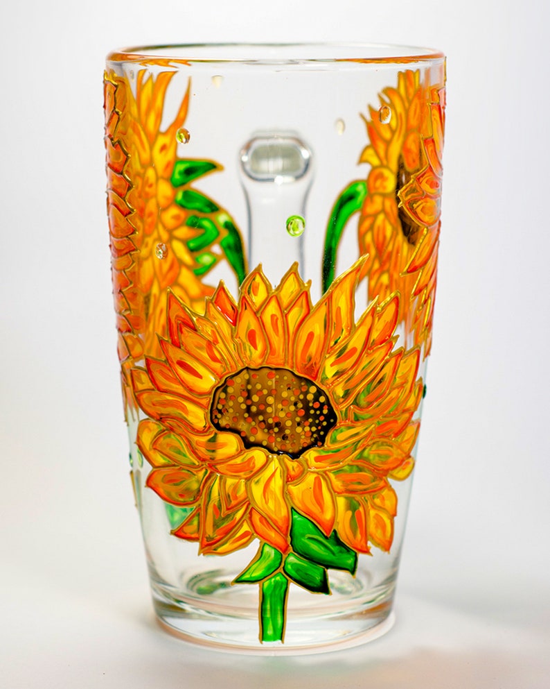 Sunflower Mug, Personalized Sunflowers Coffee Mug, Personalized Floral ...