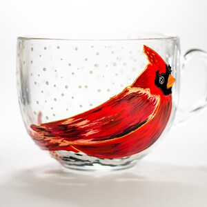 Hand Painted Cardinal Coffee Mug, Personalized Christmas Gift - Etsy