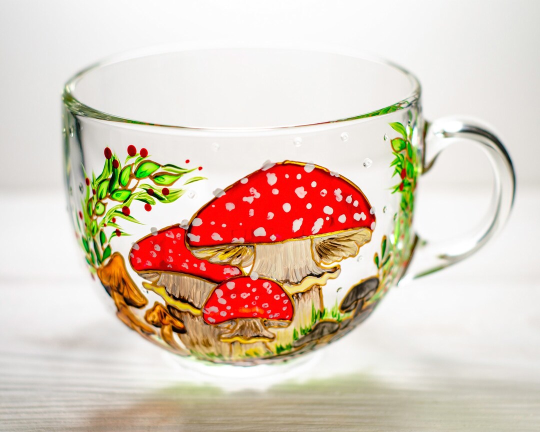 Toadstool Coffee Mug Handmade Mushroom Mug, Personalized Woodland Mug ...