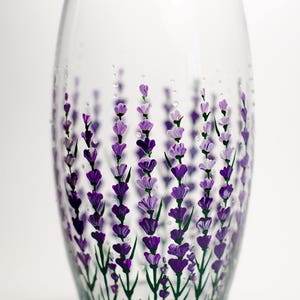 Personalized Lavender Tumbler, Flowers Stemless Wine Glass, Summer ...