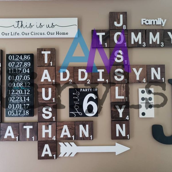 Large Scrabble Tiles - Etsy