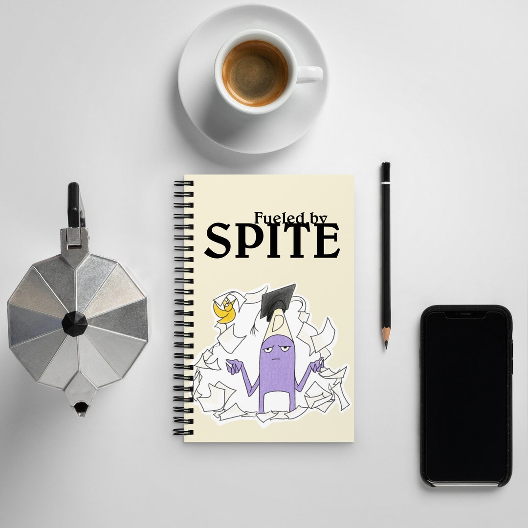Edd Fueled by Spite Spiral Notebook - Etsy