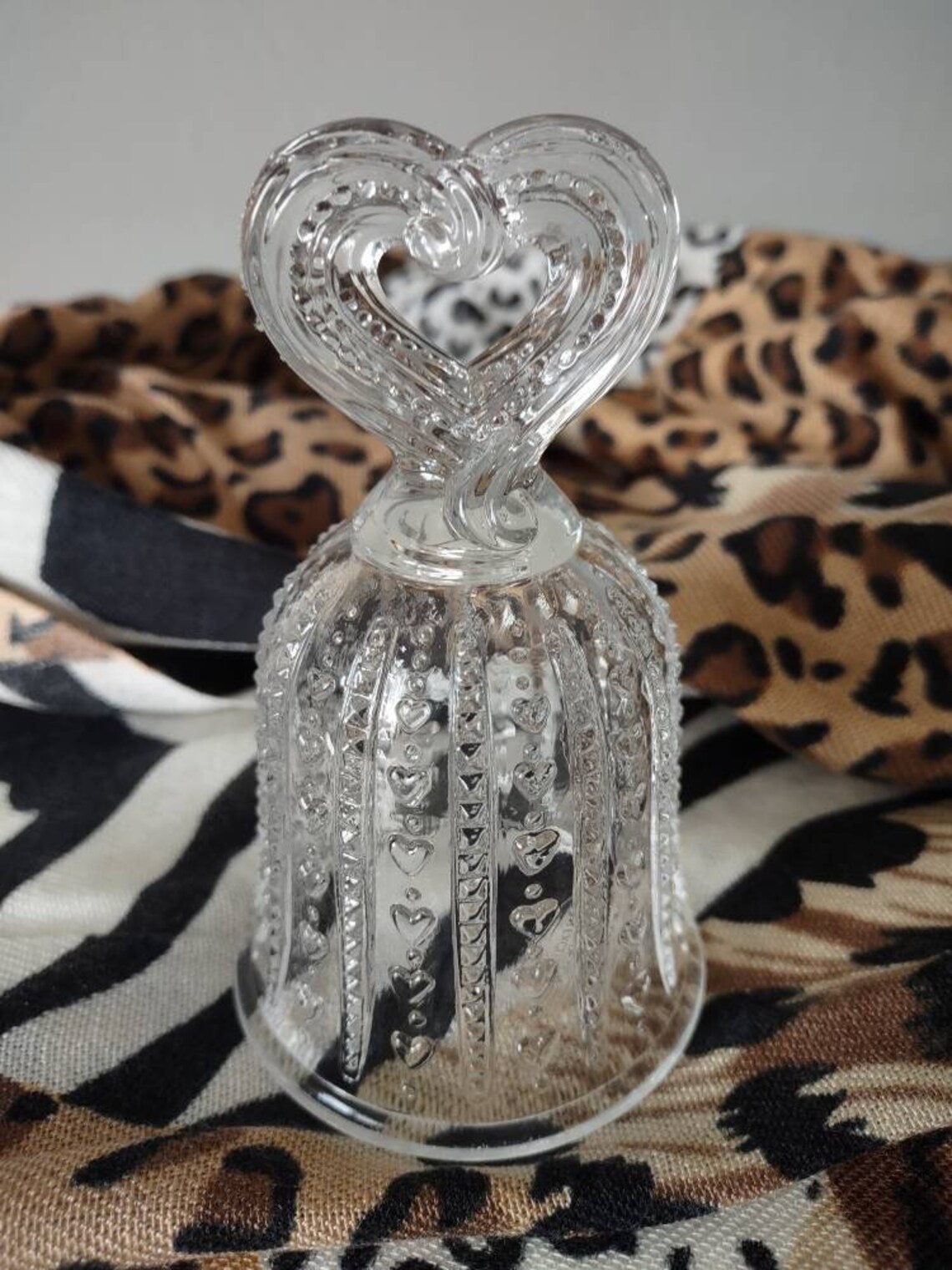 Heart Handle Glass Bell Cloche Collectible Vintage Avon - Etsy