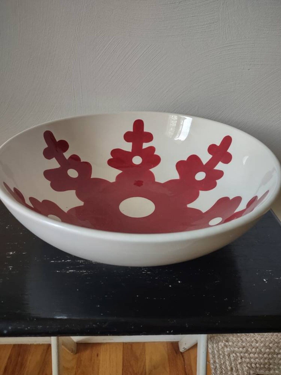 Large Spaghetti Bowl Retro Pattern Pasta Bowl - Etsy