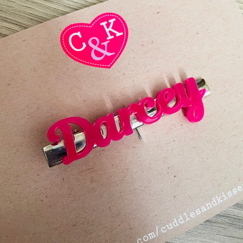Personalised Name Hairclip - Etsy