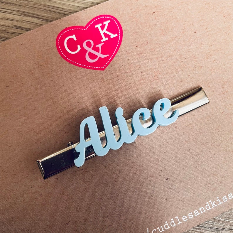 Personalised Name Hairclip - Etsy