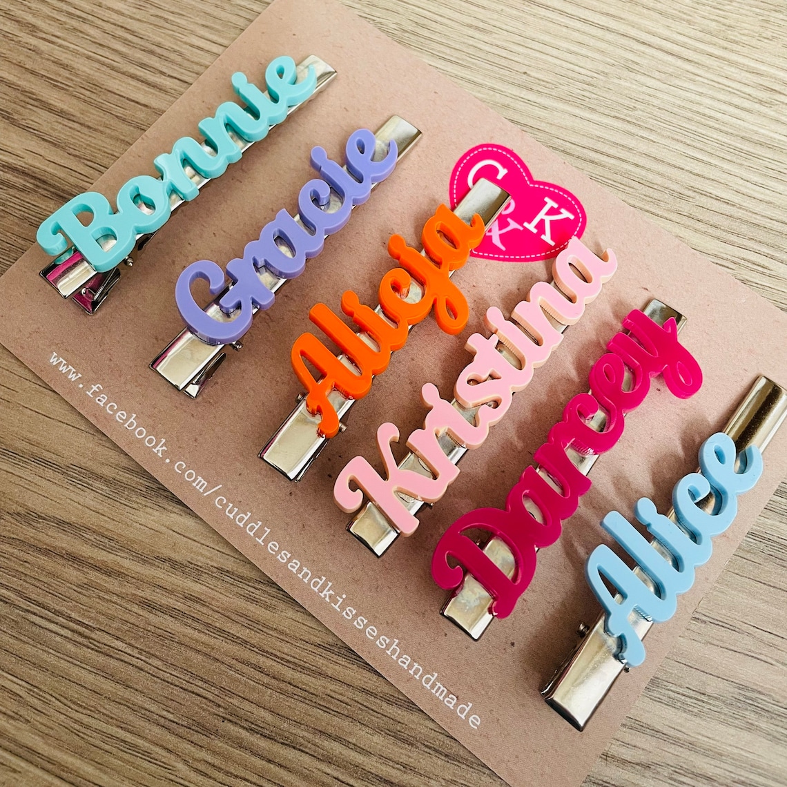 Personalised Name Hairclip - Etsy UK
