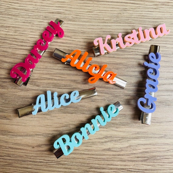 Personalised Name Hairclip | Etsy UK