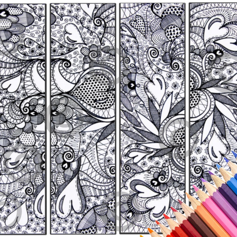 Zendoodle Bookmark - Etsy