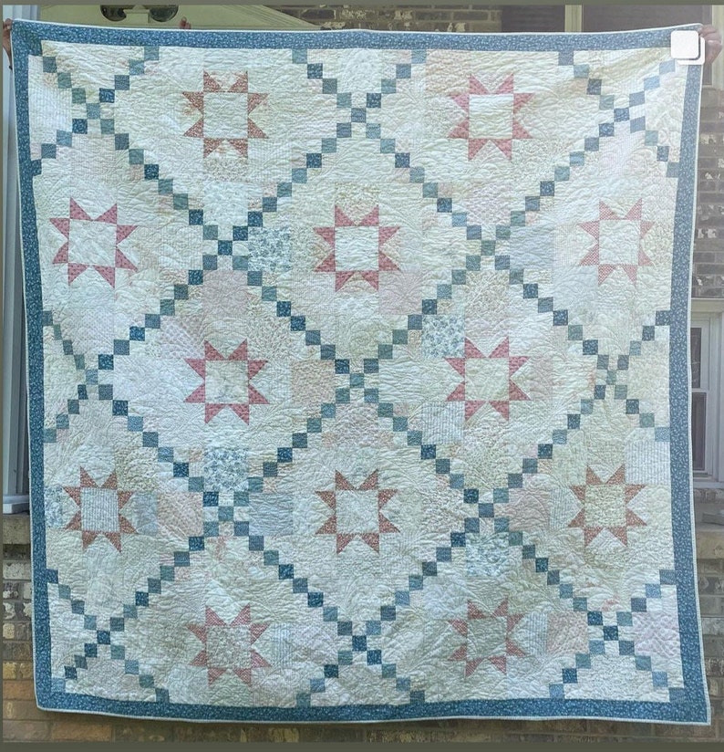 Hopscotch Stars Quilt Pattern PDF Instructions for 2 Sizes - Etsy