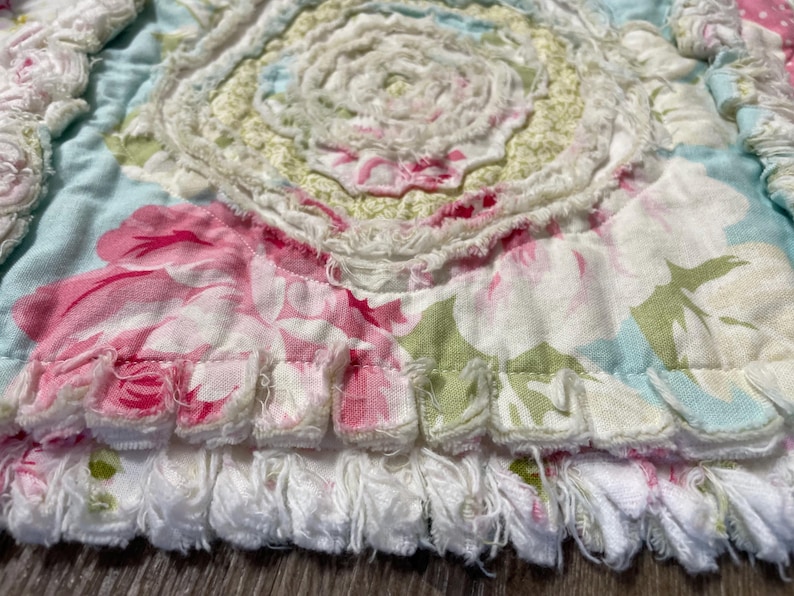 Shabby Rag Rosey Quilt Pattern PDF – Easy Rag Quilt Tutorial, Beginner ...
