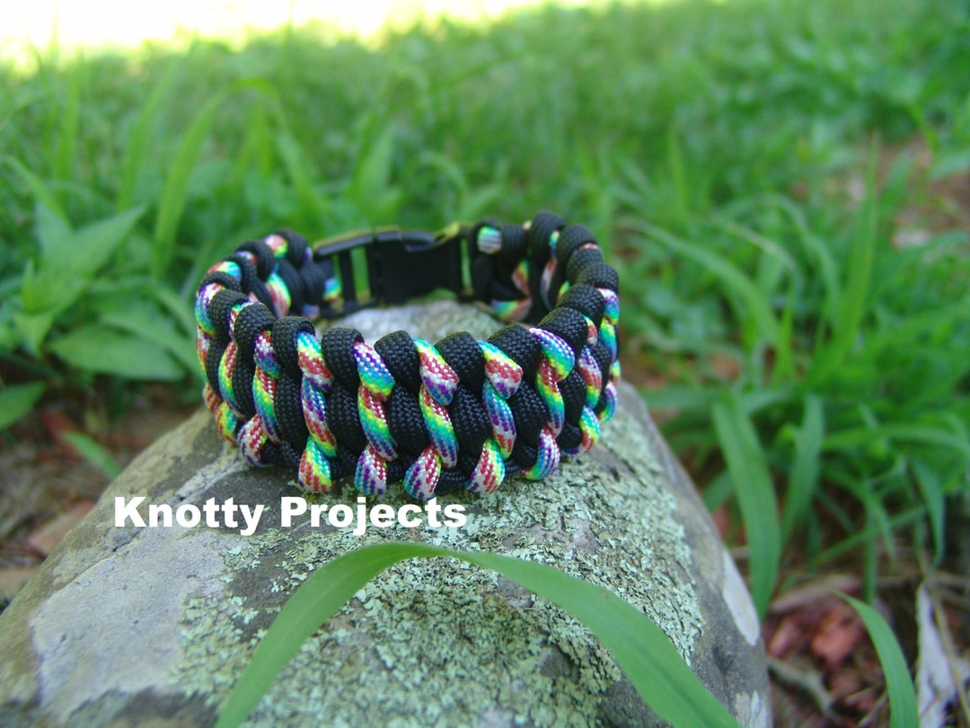 Surreal Solomon Bar Paracord Bracelet Woven & Braided - Etsy
