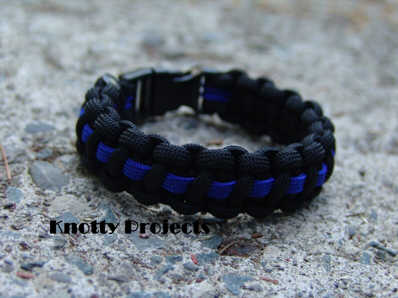Blue Line Bracelets Paracord Bracelets Blue Lives Matter - Etsy