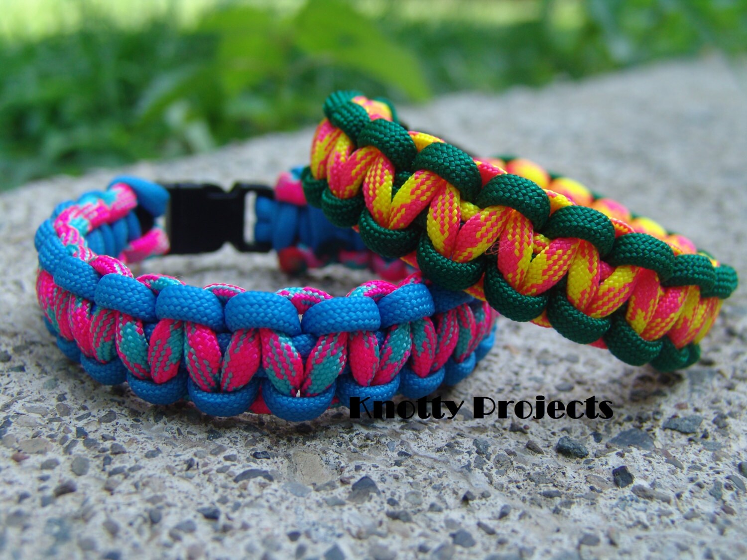 Cobra Braid Paracord Bracelets - Etsy
