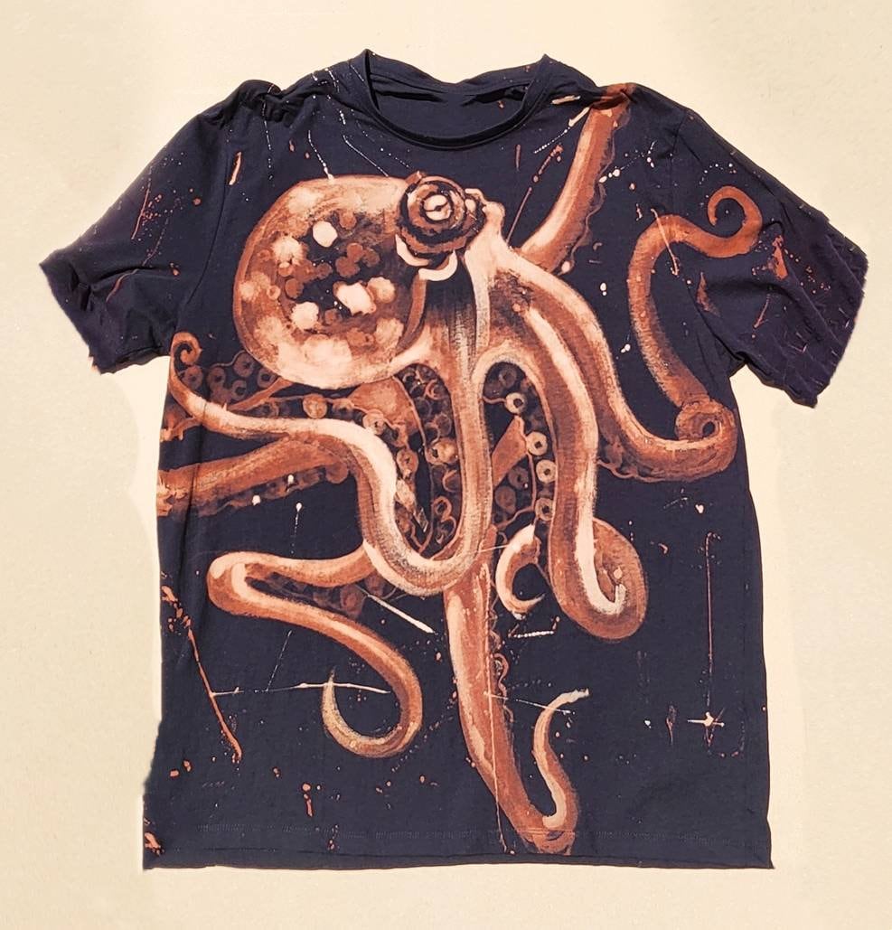 Octopus Bleach Shirt - Etsy