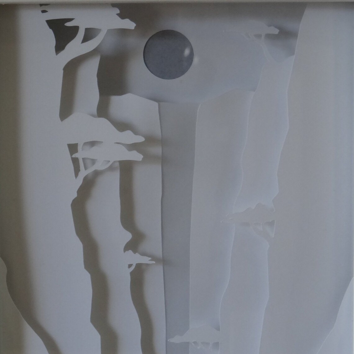 Nature Paper Cut Light Box Art / Paper Silhouette Shadowbox - Etsy