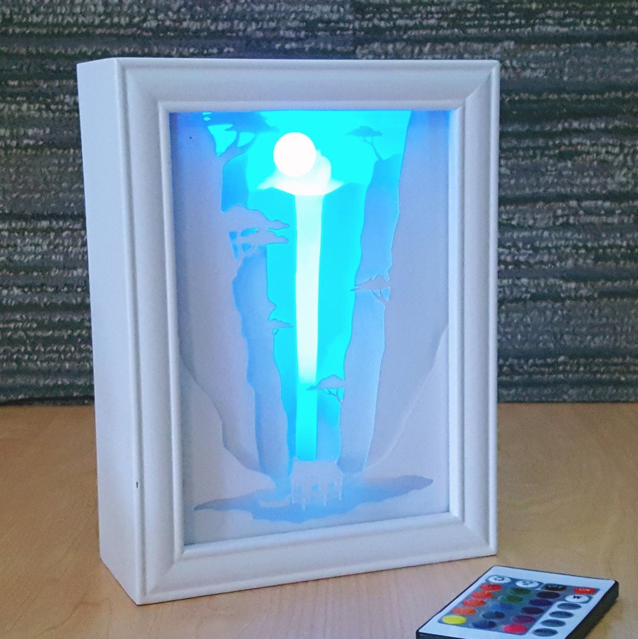 Nature Paper Cut Light Box Art / Paper Silhouette Shadowbox 1st ...