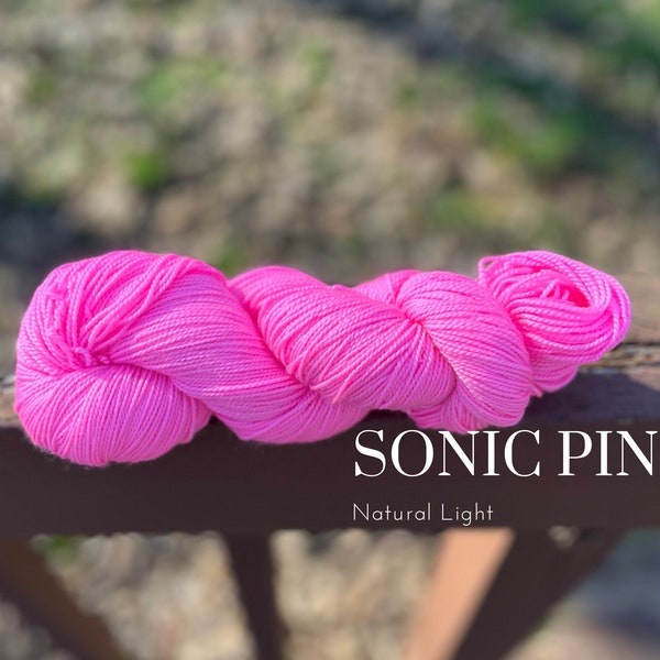 Hot Pink Yarn - Etsy