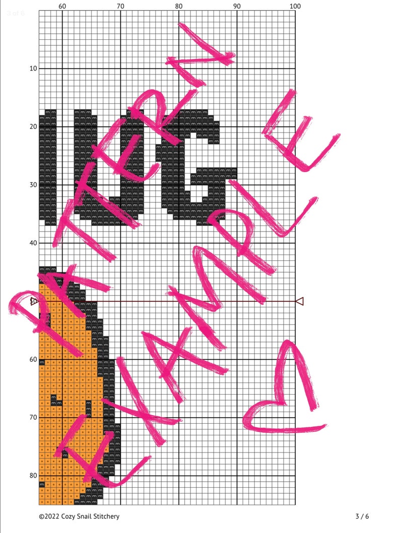 Blank Banner Cross-stitch PATTERN ONLY Beginner Project - Etsy