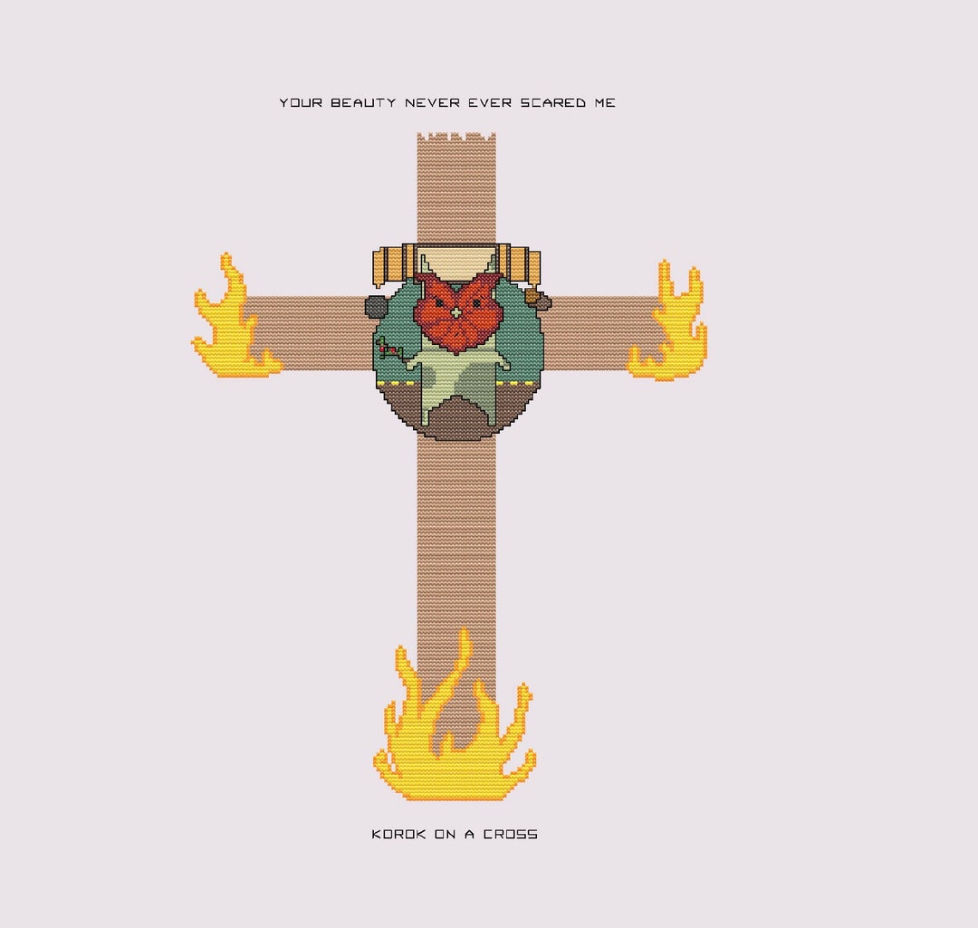 Korok en una cruz TOTK Zelda Cross Stitch Nerdy regalo divertido patrón PDF - Etsy México