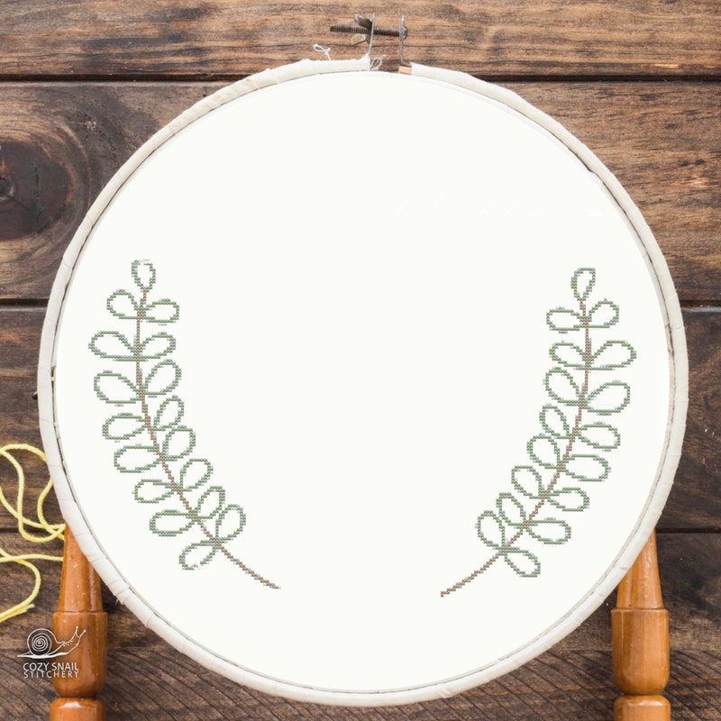 Greenery Crossstitching - Etsy UK