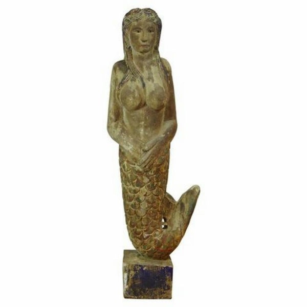 Standing Mermaid Statue - Etsy