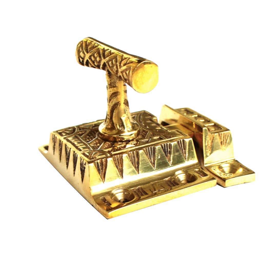 Square Surface Latch With T Shaped Handle Victorian Spring Catch in ...