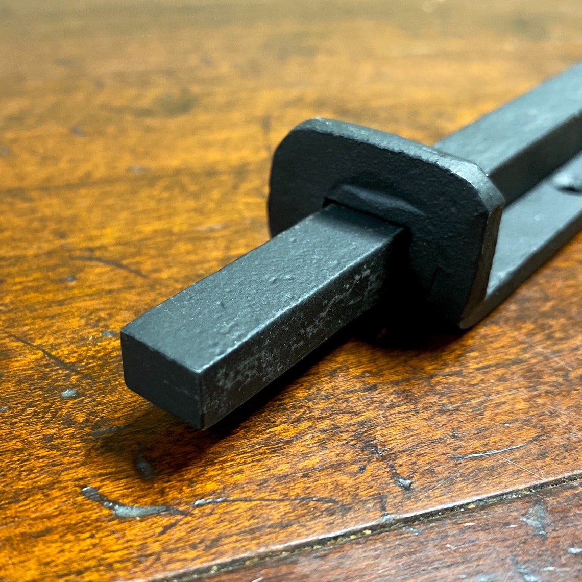 Door Lock Slide or Cane Bolt With Strike Wrought Iron Transom - Etsy