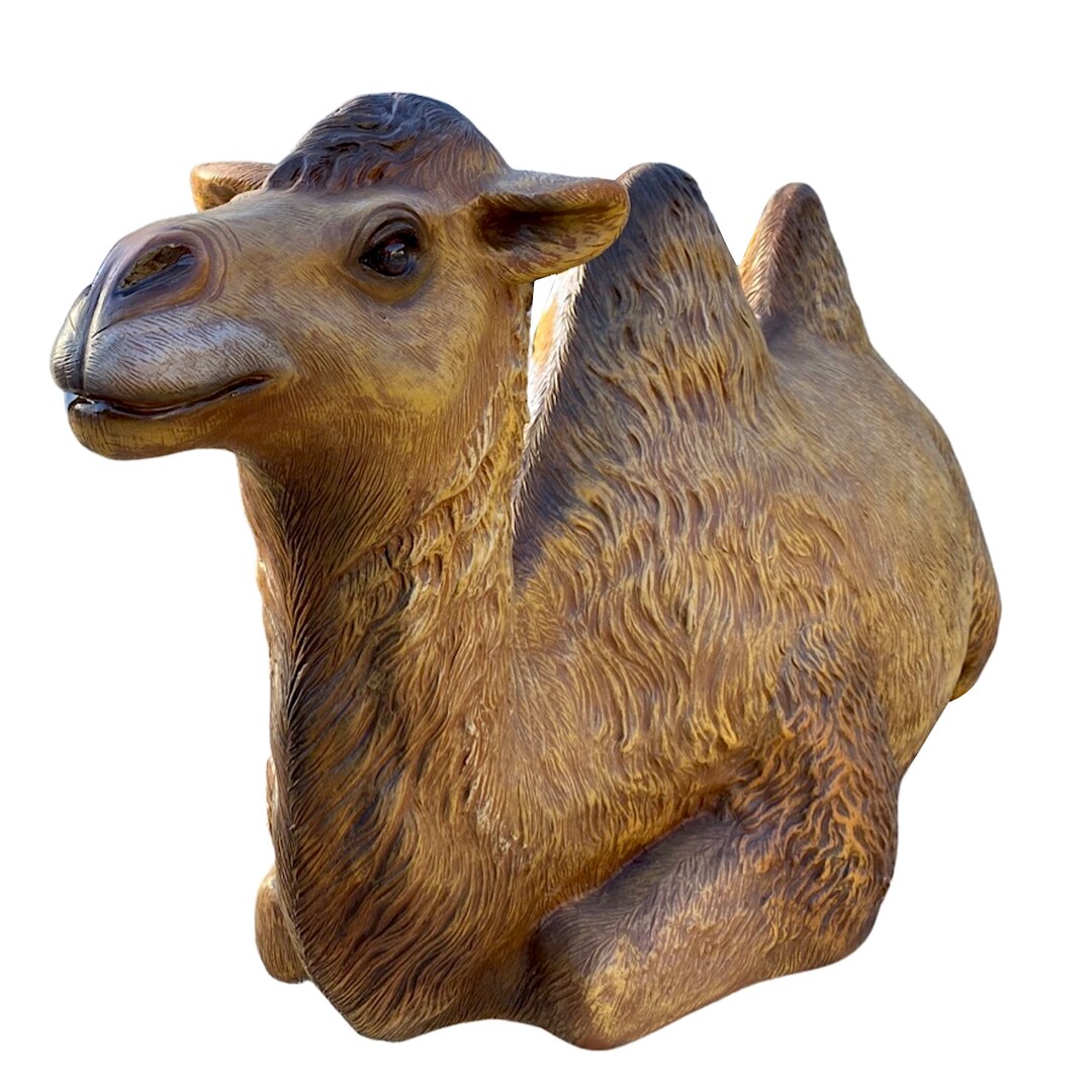 Life Size Sitting Camel Statue With Two Humps Holiday Christmas Zoo ...